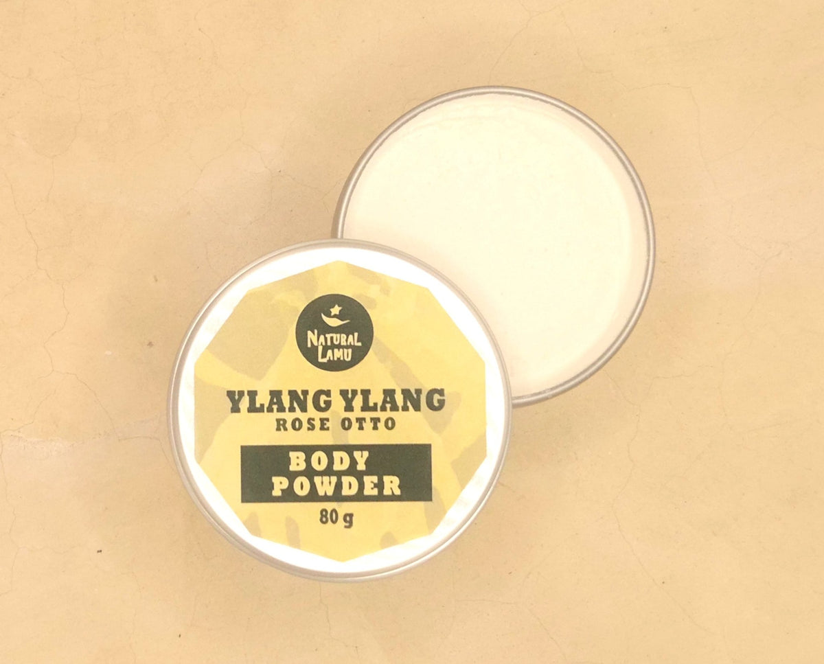 BODY POWDER YLANG YLANG ROSE OTTO — Natural Lamu